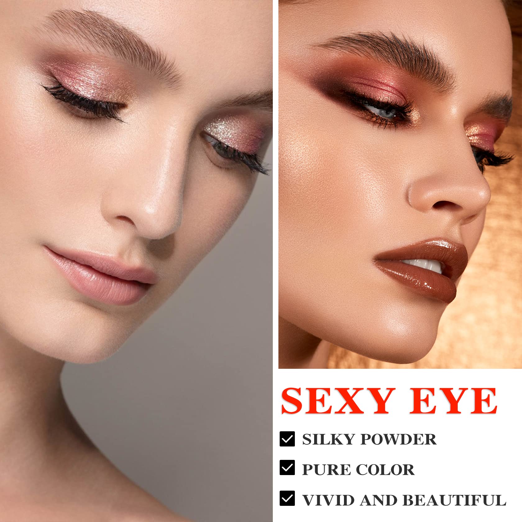BKPPLZP Matte 12 Colors Makeup Naked Eyeshadow Palette,Nude Matte Eyeshadow Palette,Natural Pigment Eye Shadow Pallete Set Long Lasting & Waterproof Smokey Eye Professional Beauty Makeup Kit