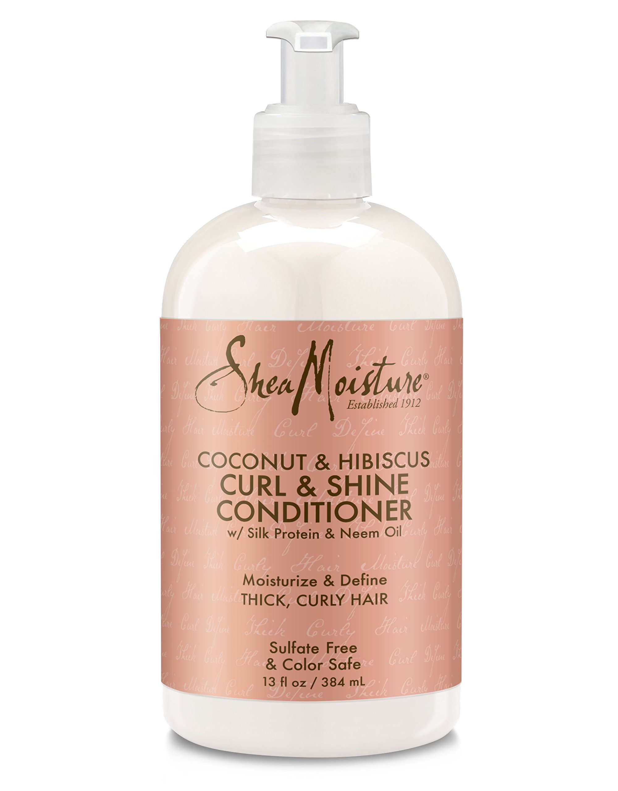 Shea Moisture Coconut and Hibiscus Curl and Shine Combination Set - Includes 13 oz. Shampoo, 13 oz. Conditioner and 8 oz. Curl and Style Milk
