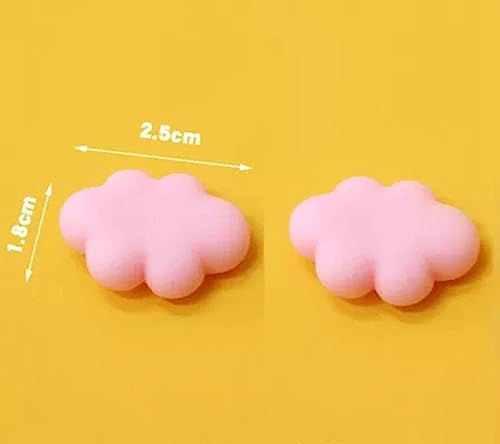 Fridge Magnet 4Pcs/Set Cartoon Cute Cloud Shape Fridge Magnets Office Cloud Shape Whiteboard Magnets Resin Refrigerator Magnets Home Decoration(Blue)