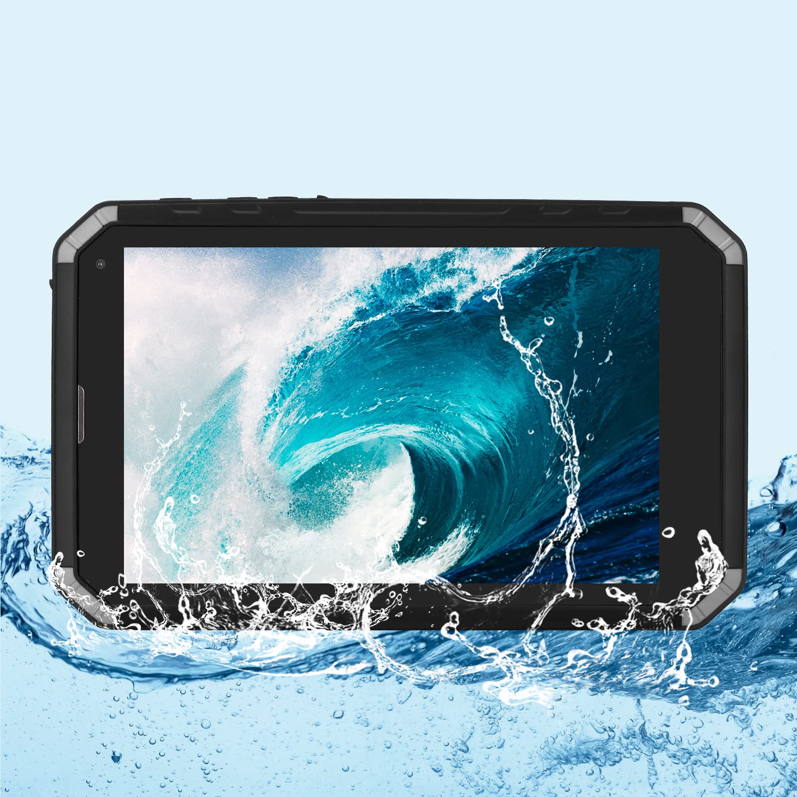 CHICIRIS 8in Tablet, Tablet PC 100-240V Front Camera 5.0MP 64GB ROM for Industrial for Android 12 for Warehouse (US Plug)