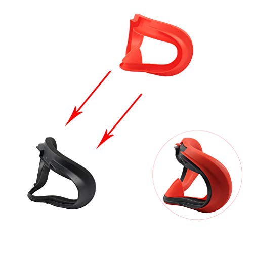 NUMONE VR Face Cover and for Oculus Quest 2, Silicone Eye Pad Compatible for Oculus Quest 2 VR Sweatproof Lightproof Silicone Cover Eye Pad