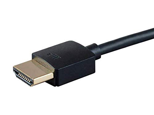 Monoprice Certified Premium HDMI Cable - 3 Feet - Black (3 Pack) 4K@60Hz HDR 18Gbps 36AWG YUV 4:4:4 - Ultra Slim Series