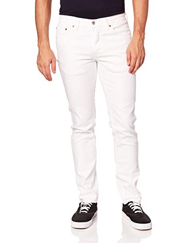 Levi's Men's 511 Slim Fit Jeans (Regular and Big & Tall), Castilleja White-Advanced Stretch, 33W x 32L