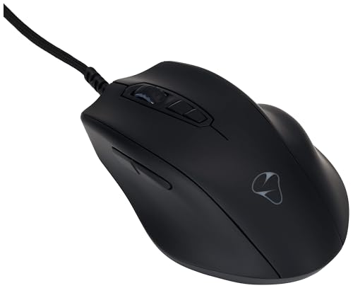 Mionix NAOS PRO Wired Gaming Mouse, 19K DPI Optical Sensor with 400 IPS, Kailh 80M Click Durability Micro-switches, 1K HZ Polling Rate, 7 Programmable Buttons, On-Board Memory for PC and MAC