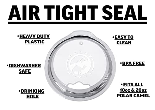 Polar Camel Replacement Lid For 20 Ounce Stainless Steel Tumblers Rogue River Tactical Clear