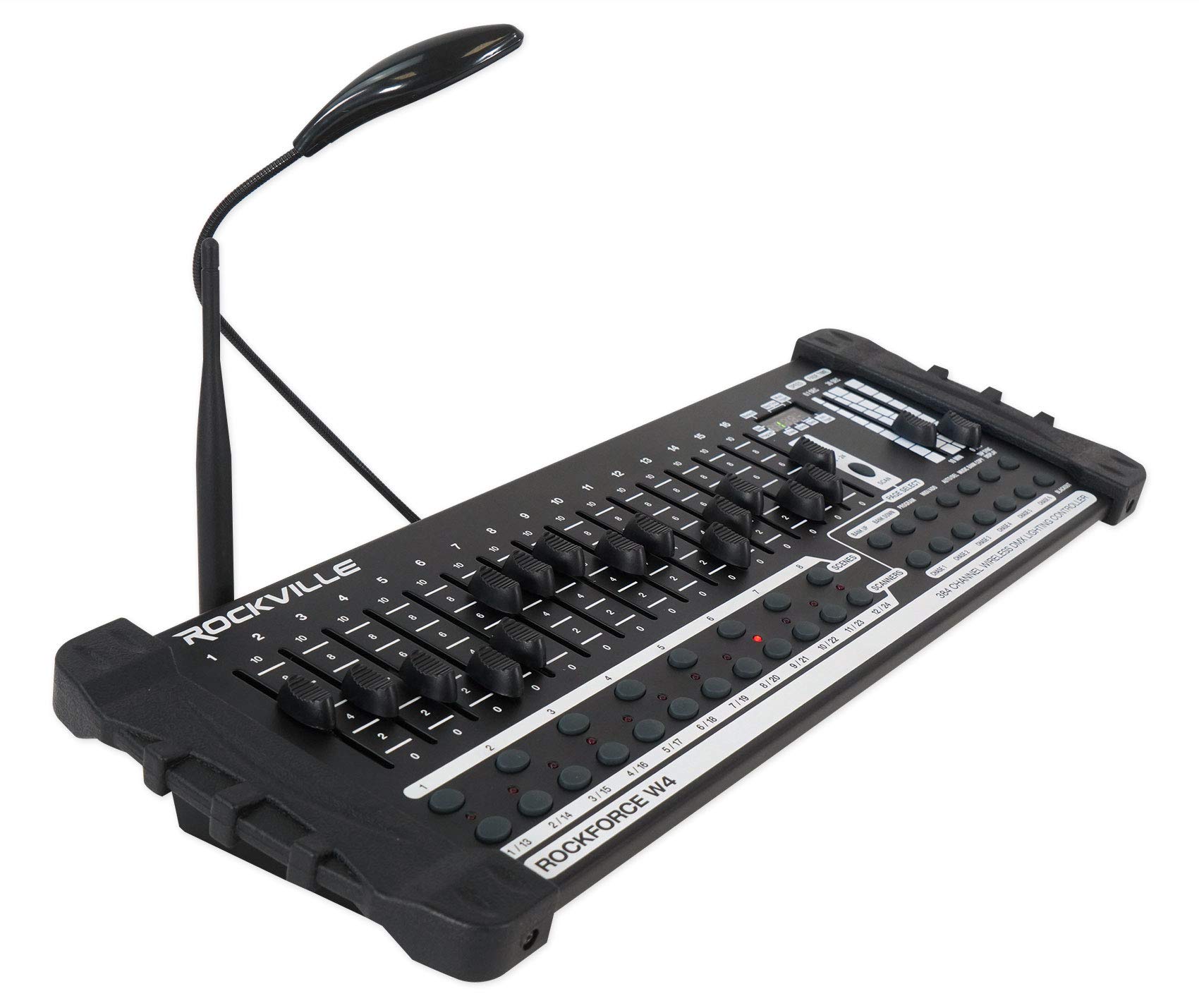 Rockville ROCKFORCE W4 384 Channel Wireless DMX Light Controller+MIDI