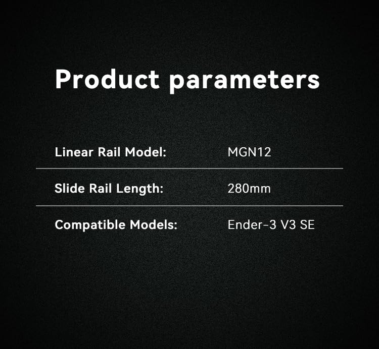 Creality Upgraded Ender-3 V3 SE Linear Rail Guide Kit, Linear Guideway - High Precision, High Speed Printing, and Long Service Life - Easy to Modify, Compatible with Ender-3 V3 SE