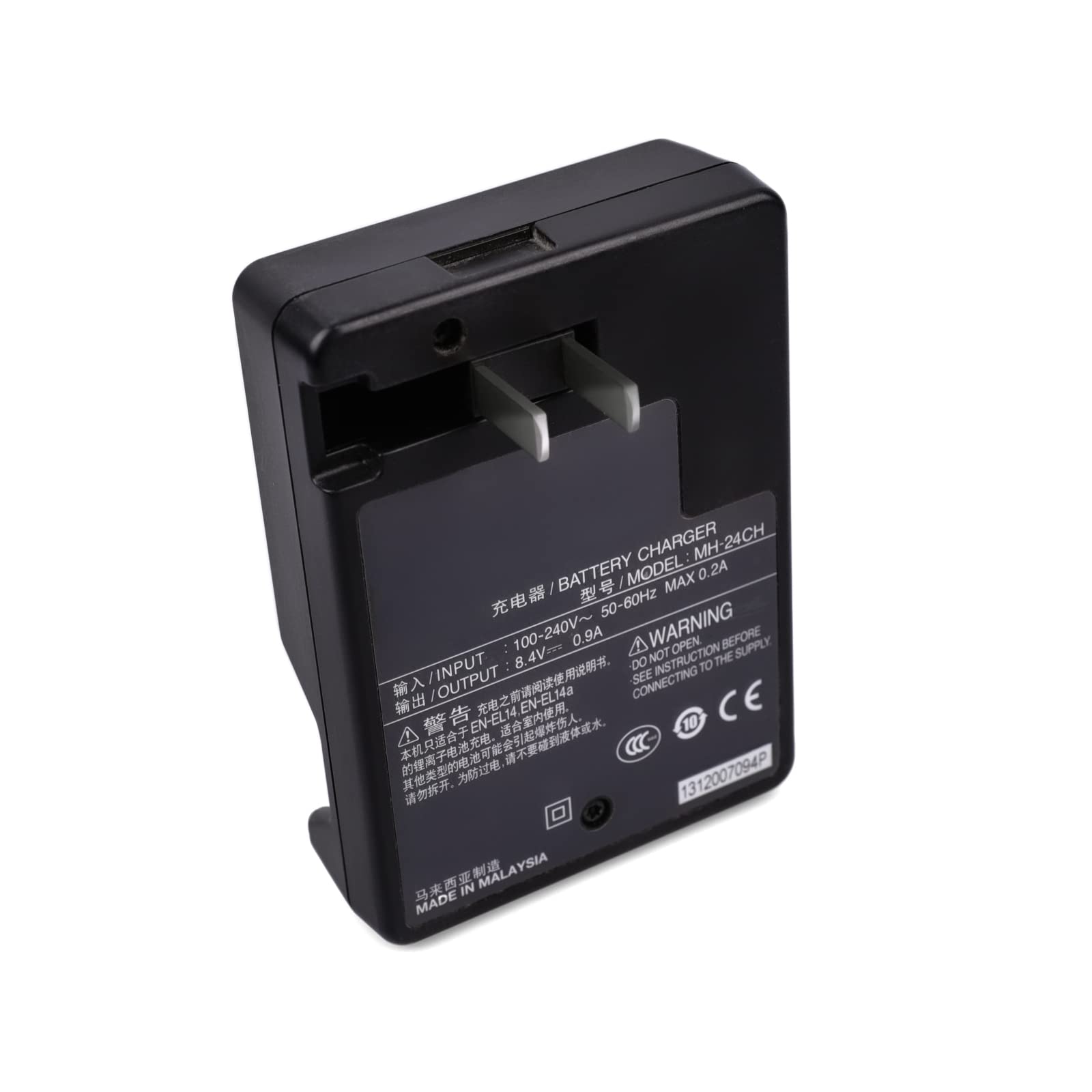 Liphontcta MH-24 Wall Quick Charger for Nikon: EN-EL14 EN-EL14A Li-ion Battery D5100 D5200 D5300 D5500 D5600 D3100 D3200 D3300 D3400 D3500 P7000 P7100 P7700 P7800 Camera Power Supply