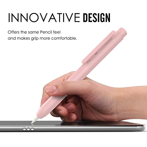 MoKo Holder Case for i-Pencil, Retractable Tip Cap for New iPad 10.2 2019/iPad Air (3rd Generation) 10.5" 2019/iPad Mini (5th Generation) 7.9" 2019 i-Pencil(Only for i-Pencil 1st - Pink
