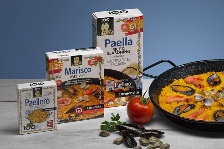 Castevia 24-Inch Polished Steel Paella Pan, 60cm / 20 Servings