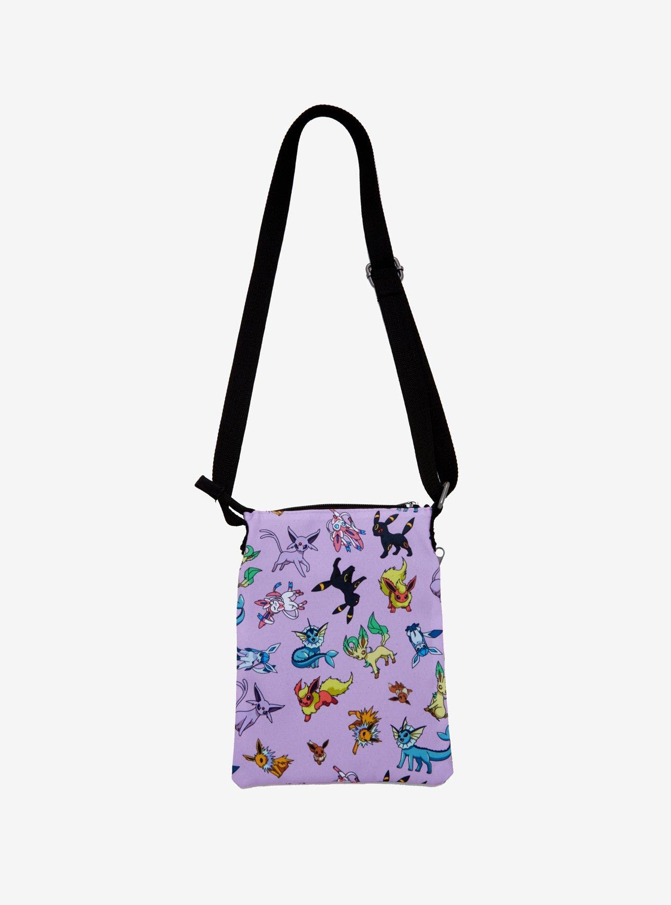 Loungefly Pokemon Eevee Eeveelutions Passport Crossbody Bag LAVENDER NONE