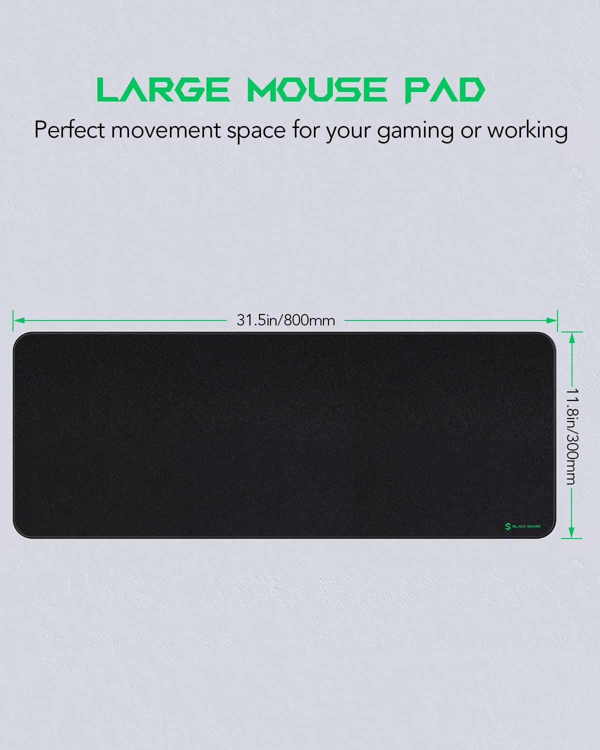 Black Shark RGB Mehcanical Mini Keyboard with Large Gaming Mouse Pad(31.5” x 11.8” x 0.15”)