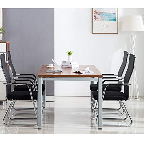 Student Bedroom Desk Chairs, Mid Back Mesh Meeting Chair with Armrests, Executive Computer Desk Chair, 47 * 55 * 60CM(Color:#4)