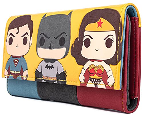 Loungefly x Funko POP! DC Comics Super Trio Tri-Fold Wallet