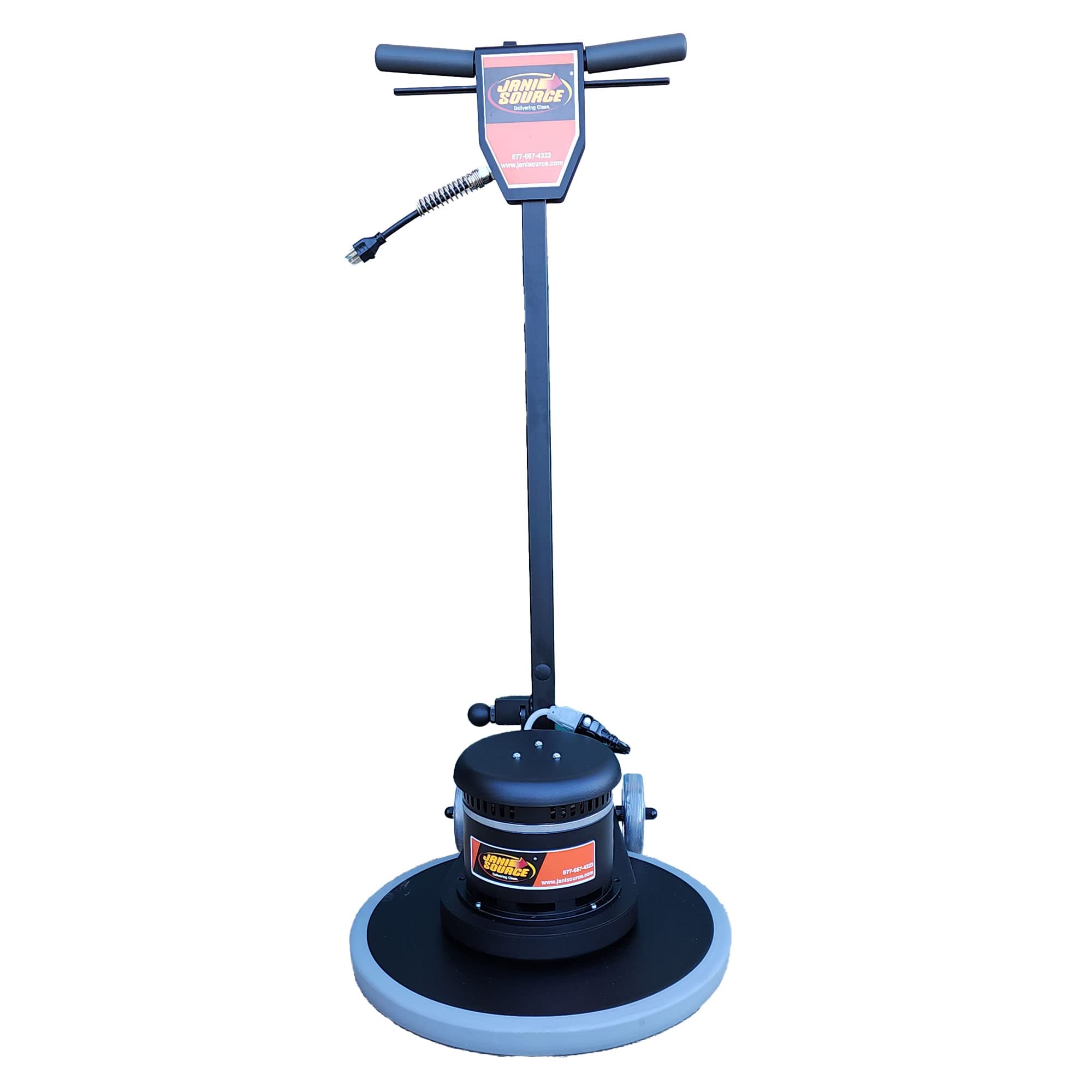 JaniSource 20" Low Speed Floor Buffer & Scrubber 175 RPM 1.5 HP - With Pad driver - Made in USA