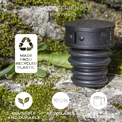 CuloClean Portable Bidet for Toilet, Travel, or Camping. Compatible with every Bottle. Discreet, Ecological, Mini, Elderly, Sprayer, Bio, Personal, Handheld, Backcountry Bidet (CuloClean, 1pcs Black)