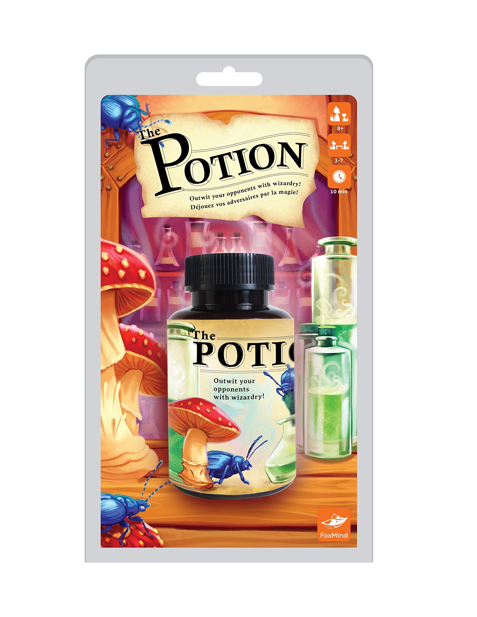 Foxmind The Potion Bluffing Dice GameFoxMind Games: The Potion, a Fast-Paced Party Dice Bottle Game, Outwit Your Opponents with Wizardry, 3 to 7 Players, for Ages 8 and up