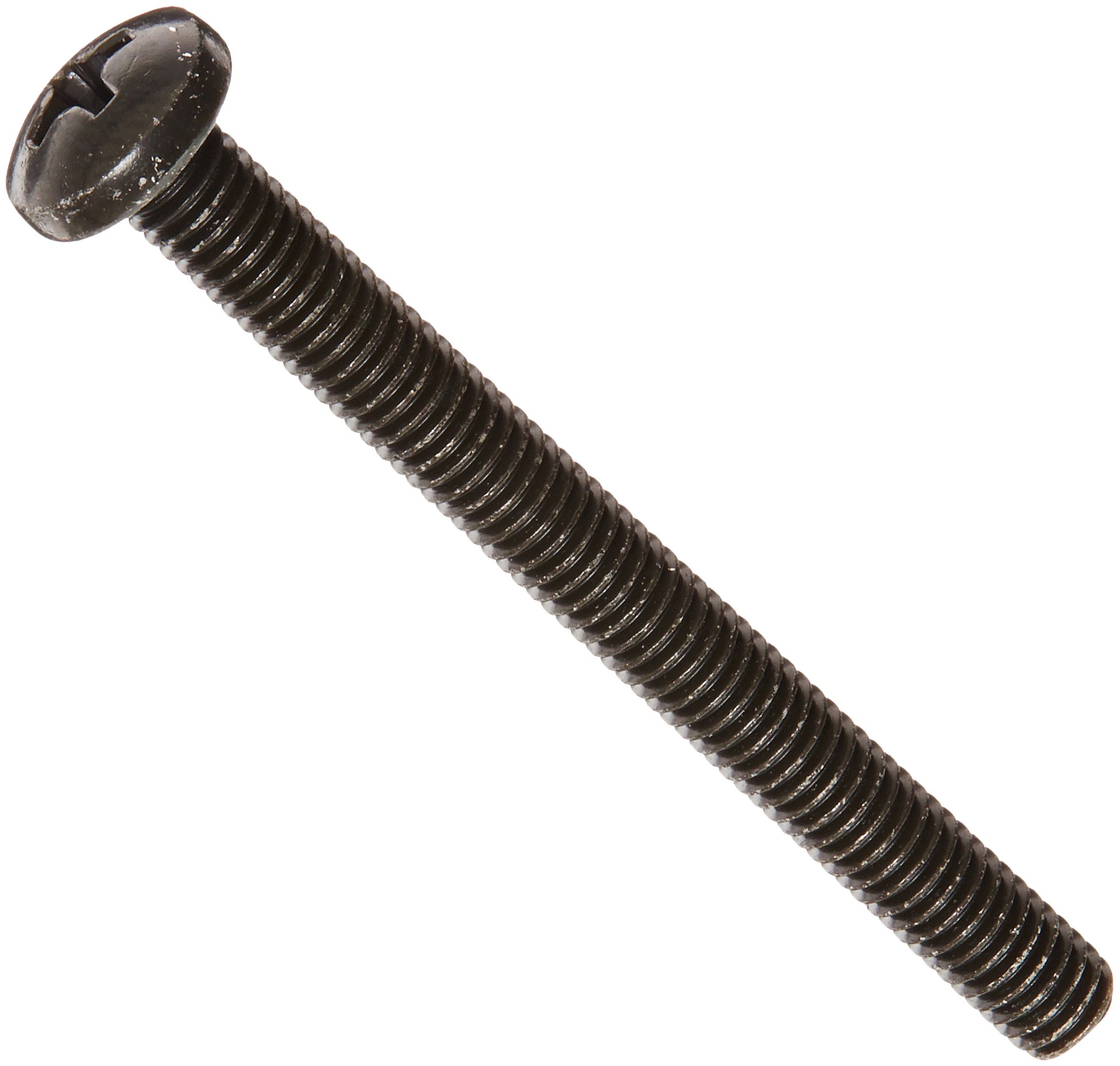 Small Parts 1132MPPBZ Steel Pan Head Machine Screw, Black Zinc Plated, Meets ASME B18.6.3, #2 Phillips Drive, #10-32 Thread Size, 2" Length, Fully Threaded, Import (Pack of 50)