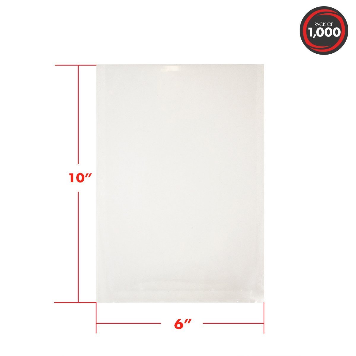 UltraSource Vacuum Chamber Pouches 3-Mil (6" x 10" (1000 pouches))