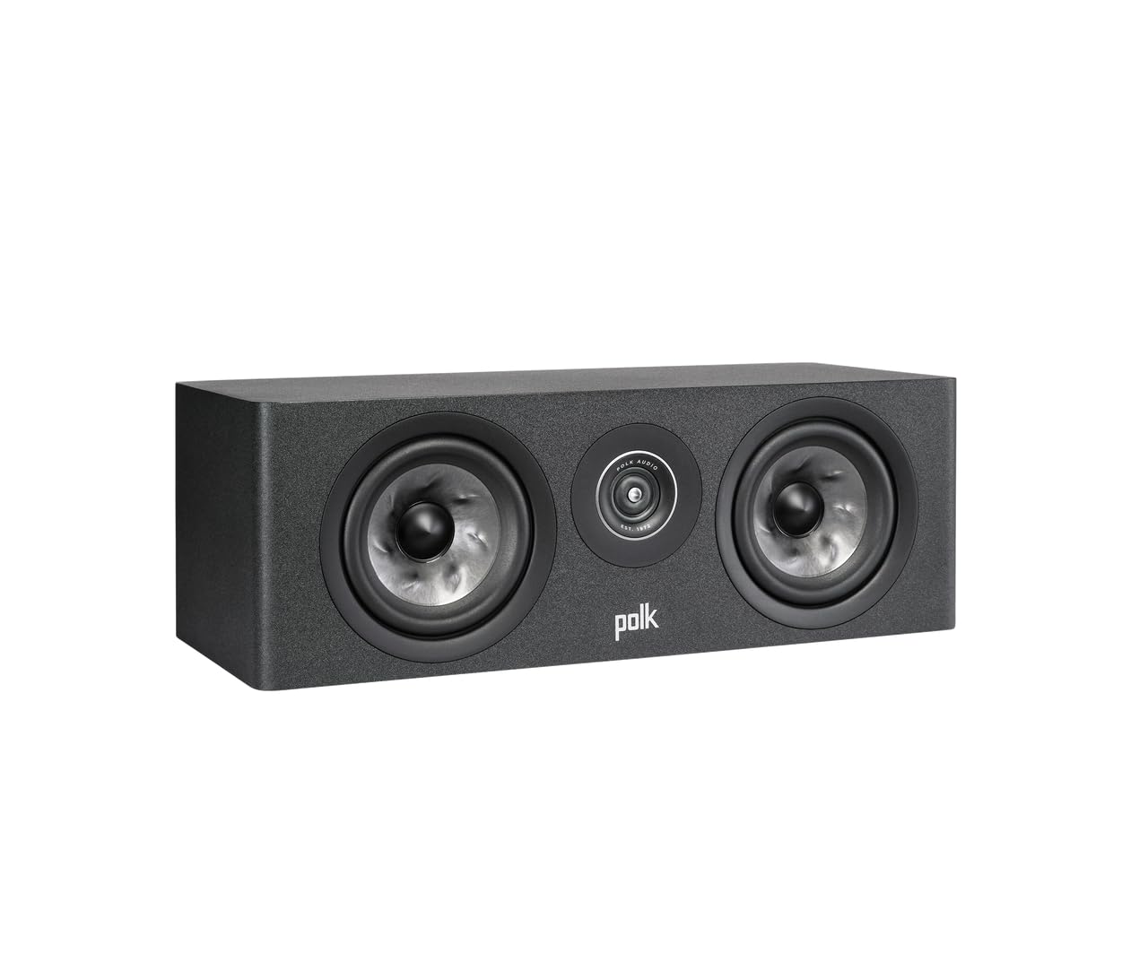 Polk Audio Reserve Series R300 Compact Center Channel Loudspeaker for Dynamic, Detailed Audio, 1" Pinnacle Ring Tweeter & Dual 5.25" Turbine Cone Woofers, Hi-Res Certified, Wall Mountable, Black