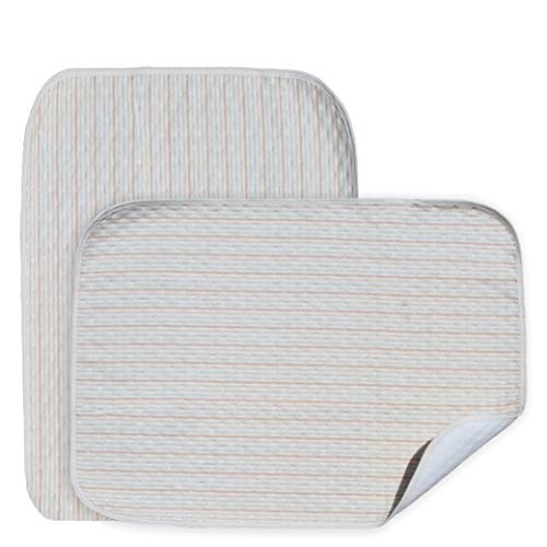 Baby Portable Changing Pad | Natural Waterproof Colored Cotton - Breathable TPU Bamboo