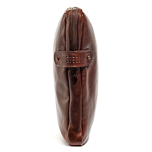 Moore and Giles Laptop Sleeve with Rechargable Battery, Titan Milled Brown