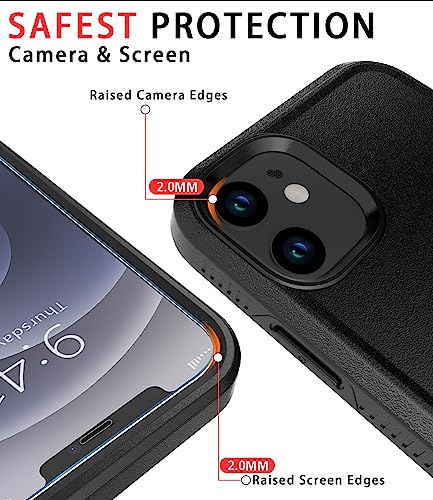 Diverbox for iPhone 12 case [Shockproof] [Dropproof] [Tempered Glass Screen Protector ] Heavy Duty Protection Phone Case Cover for Apple iPhone 12