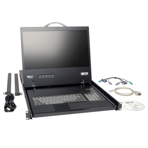 Tripp Lite B070-016-19 16 Port NetCommander Console Cat5 KVM Switch with 19" LCD