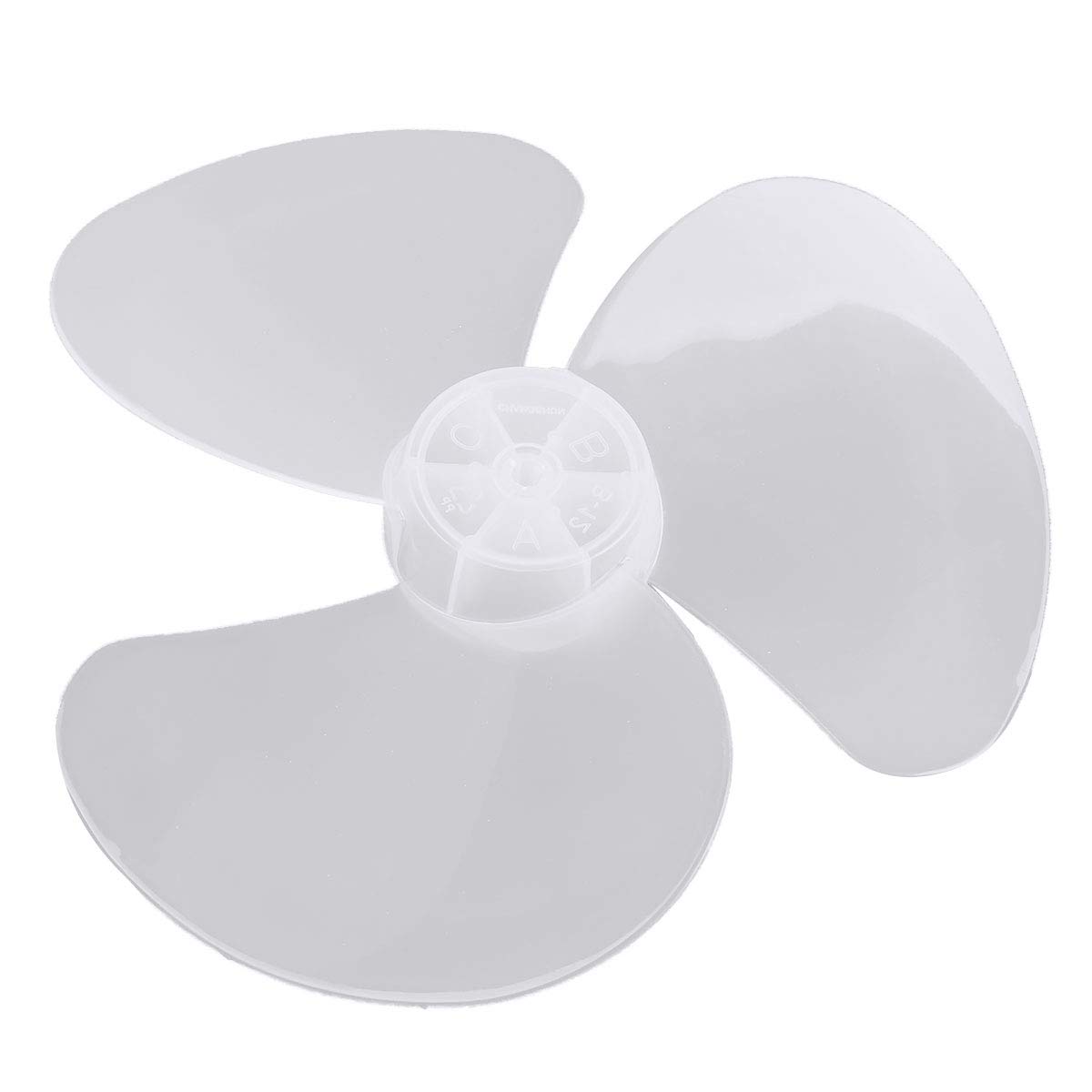CHICTRY 12 Inch Fan Blade 3 Leaves Plastic Fan Blade Replacement for Household Standing Pedestal Fan Table Fanner General Accessories White One Size