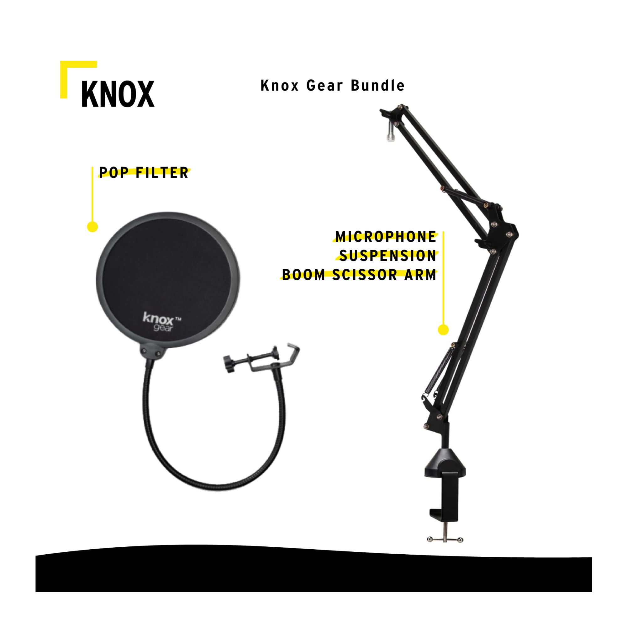 Blue Microphones Snowball iCE Microphone (Black) with Boom Scissor Arm and Pop Filter Bundle (3 Items) USB