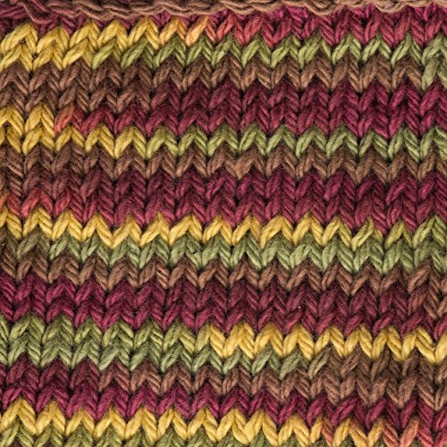 Lily Sugar'n Cream Cotton Cone Yarn, 14 oz, Autumn Leaves Ombre, 1 Cone