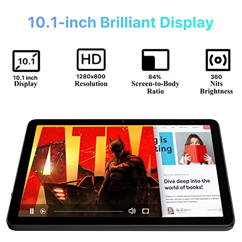 UMIDIGI G3 Tablet PC, 10.1 inch Tablet G3 Tab 3GB +32GB Android 13 6000mAh up to 256GB MT8766 Quad-Core 8MP Rear Camera Face ID Unlocked WiFi +Support Nano-SIM Card +Micro-SD
