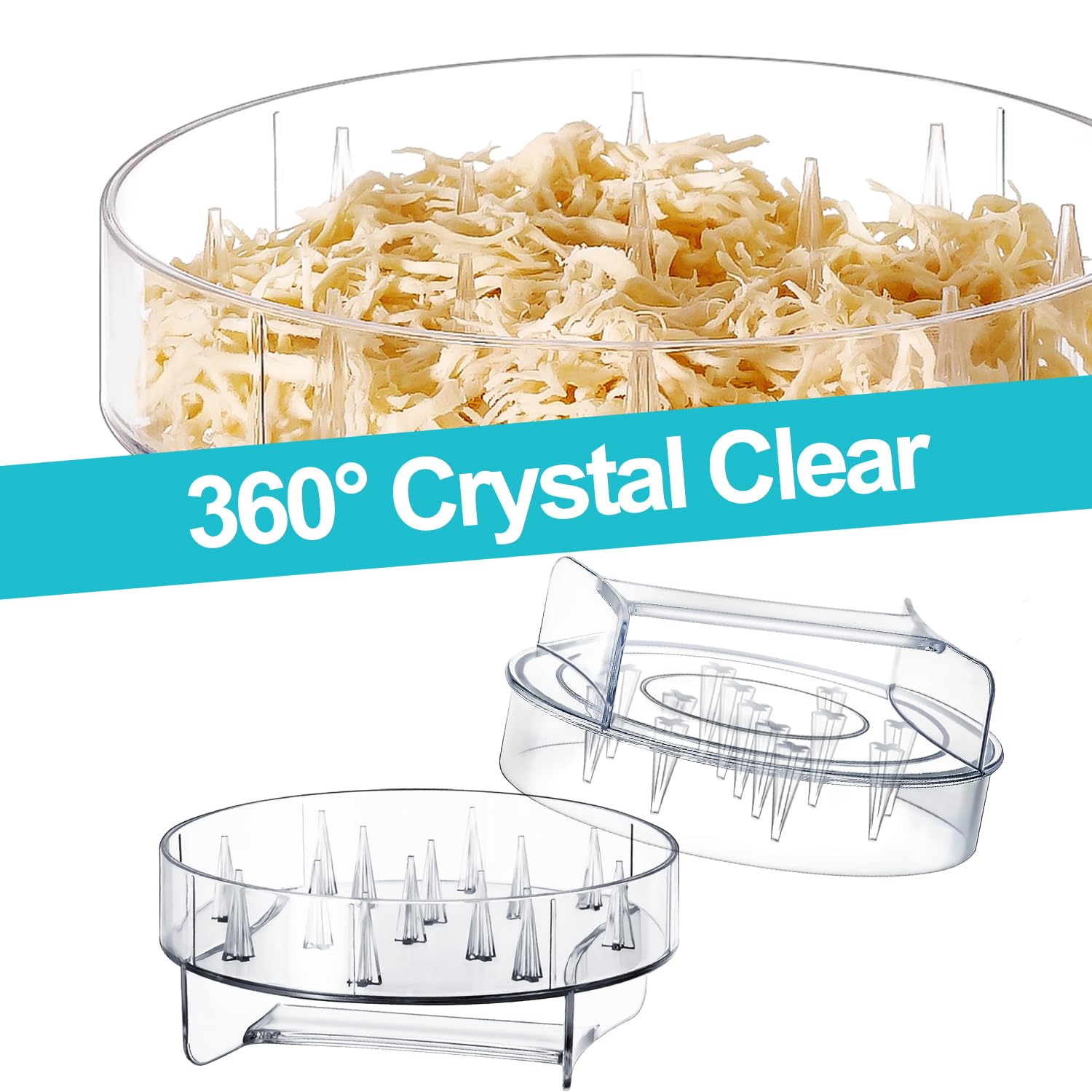 Chicken Shredder - Clear Chicken Shredder Tool Twist, Meat Shredder Tool Twist, Chicken Breast Food Shredded Tool Twist Grinder Machine for Dog and Cat Food Meal Prep