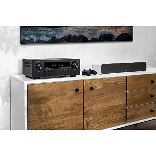 Denon AVRS660H 5.2 Channel 8K AV Receiver with Voice Control and HEOS Built-in with Denon Home 250 Wireless Streaming Speaker (Black)
