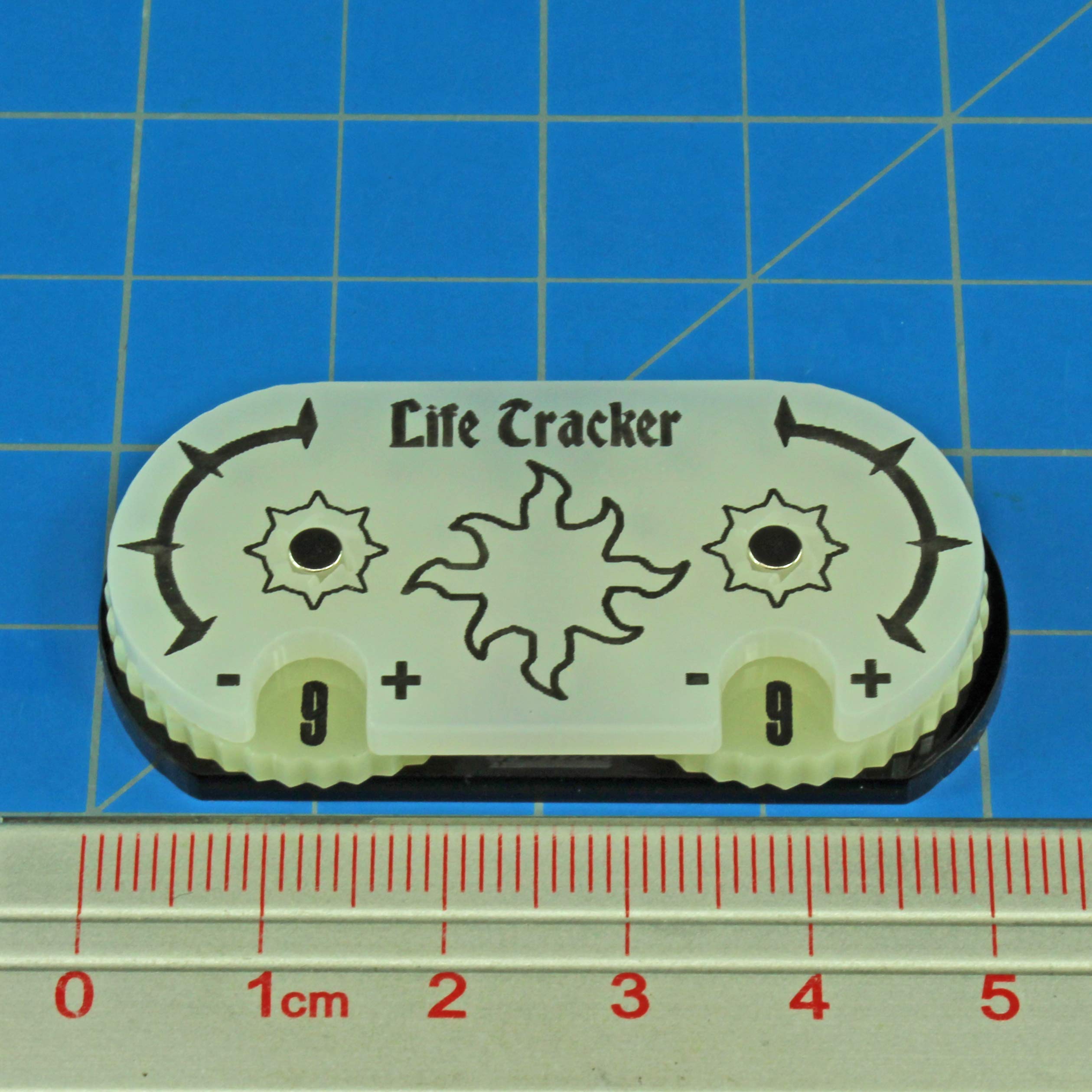 LITKO Life Counter Wheel | Point Tracker Dial | 0-99 | Compatible with Magic: The Gathering | Plains (White)