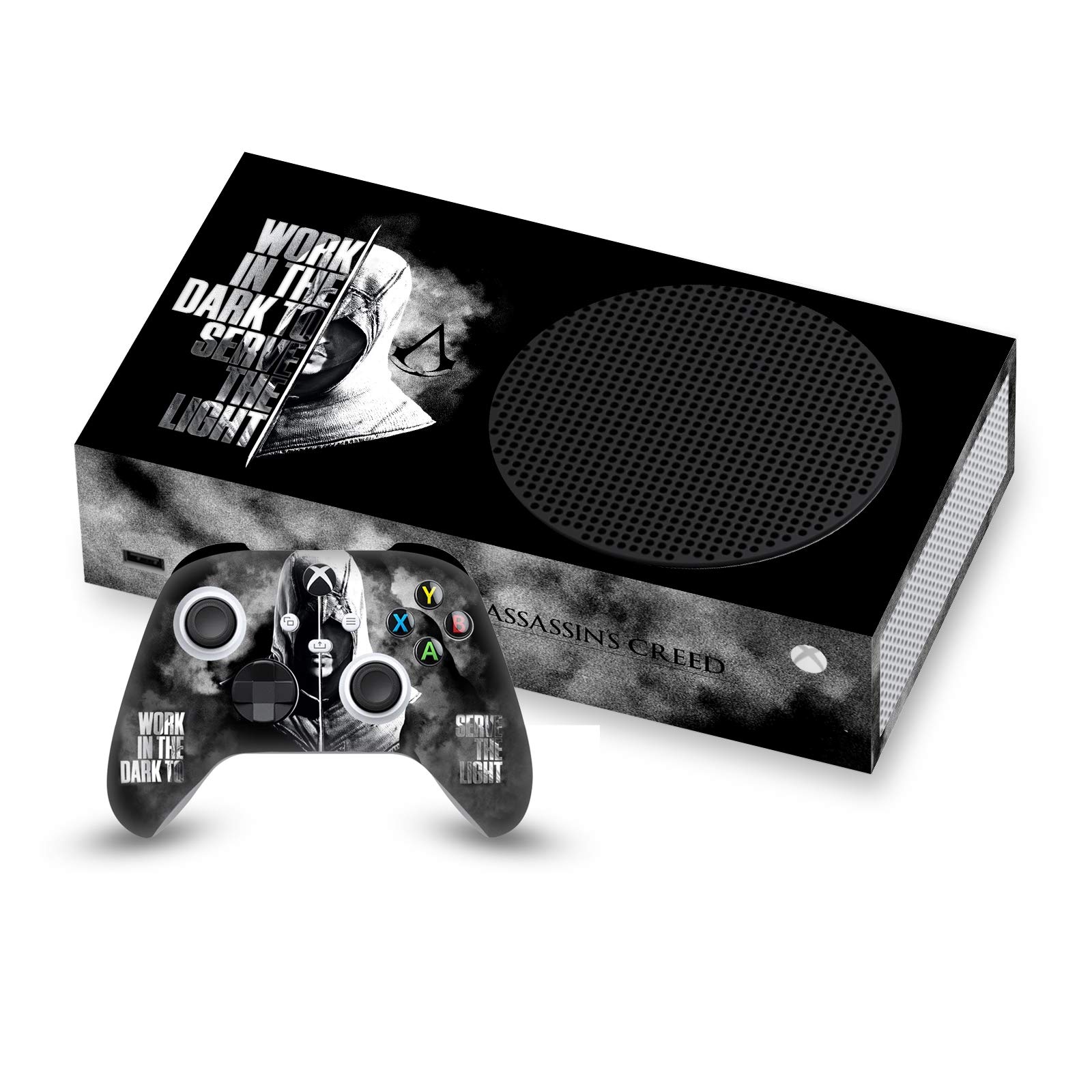 Head Case Designs Officially Licensed Assassin's Creed Half Legacy Typography Vinyl Sticker Gaming Skin Case Cover Compatible with Xbox Series S Console and Controller Bundle