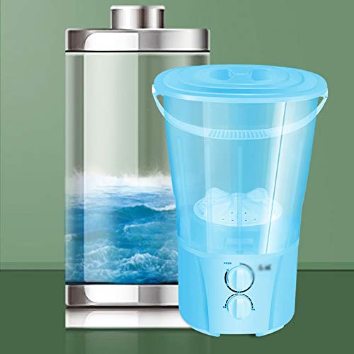 BHVXW 4.5kg Mini Washing Machine Split Bucket Three Barrels Socks Underwear Short-Sleeved Shirt (Color : Black)