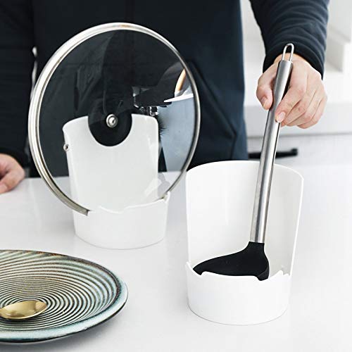 BHVXW Multifunction Kitchen Cooking Utensil Stand Holder Pot Clips Support Spoon Stove Organizer Tool Pan Cover Lid Rack
