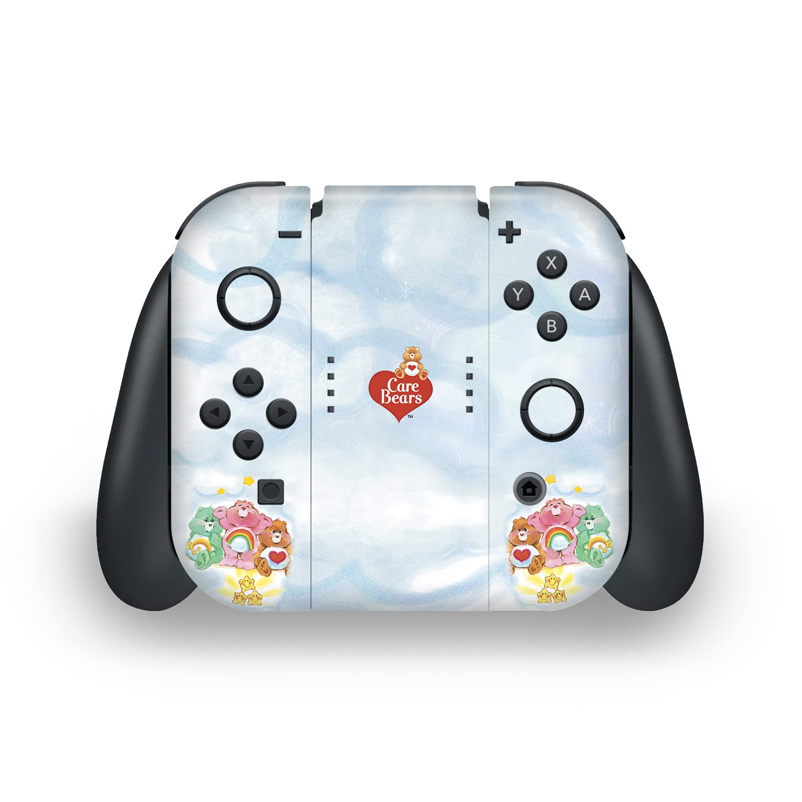 Head Case Designs Officially Licensed Care Bears Group Classic Vinyl Sticker Gaming Skin Decal Cover Compatible With Nintendo Switch OLED Bundle