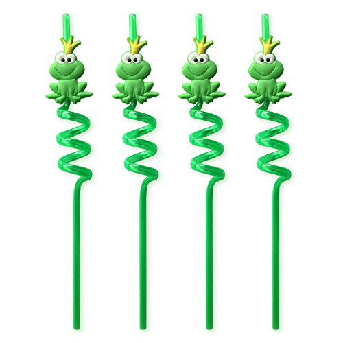 Cazenove Passover Frog Straw. 12 Straws for Pesach Seder Table Decorations with Ten Plagues Theme