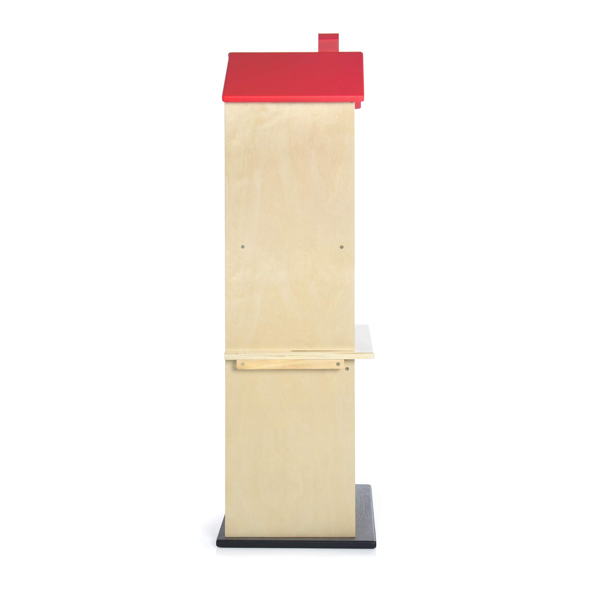 Guidecraft Free Library Exchange Book Stand: 3-Shelf Wooden Storage Bookcase, Classroom Furniture