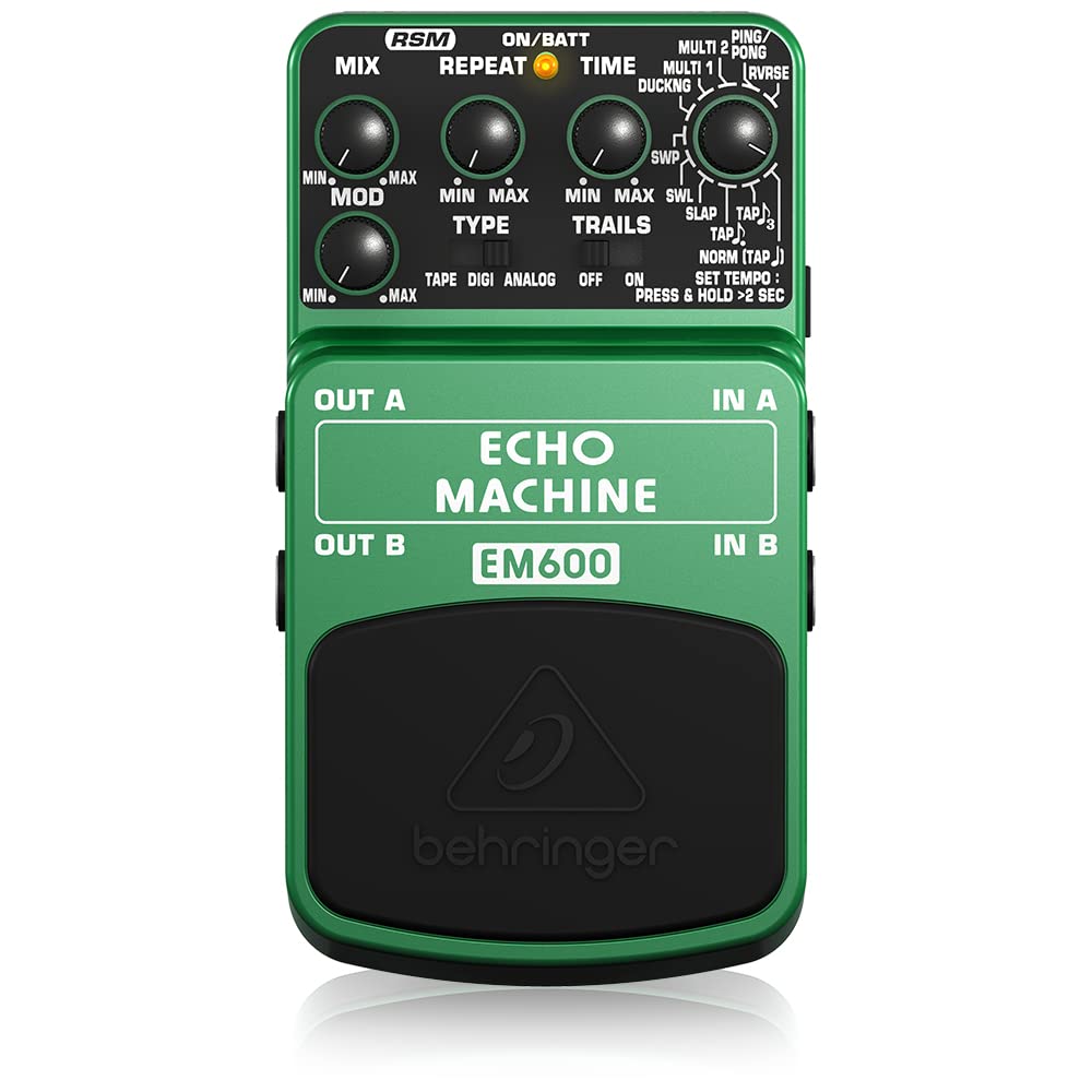 Behringer Echo Machine Em600 Ultimate Echo Modeling Effects Pedal
