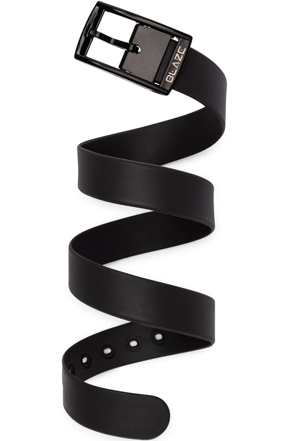 Blaze Belts Silicone Belts 2022 Updated Version for Men and Women - Adjustable Belt for Casual and Fashion Wear (Black)