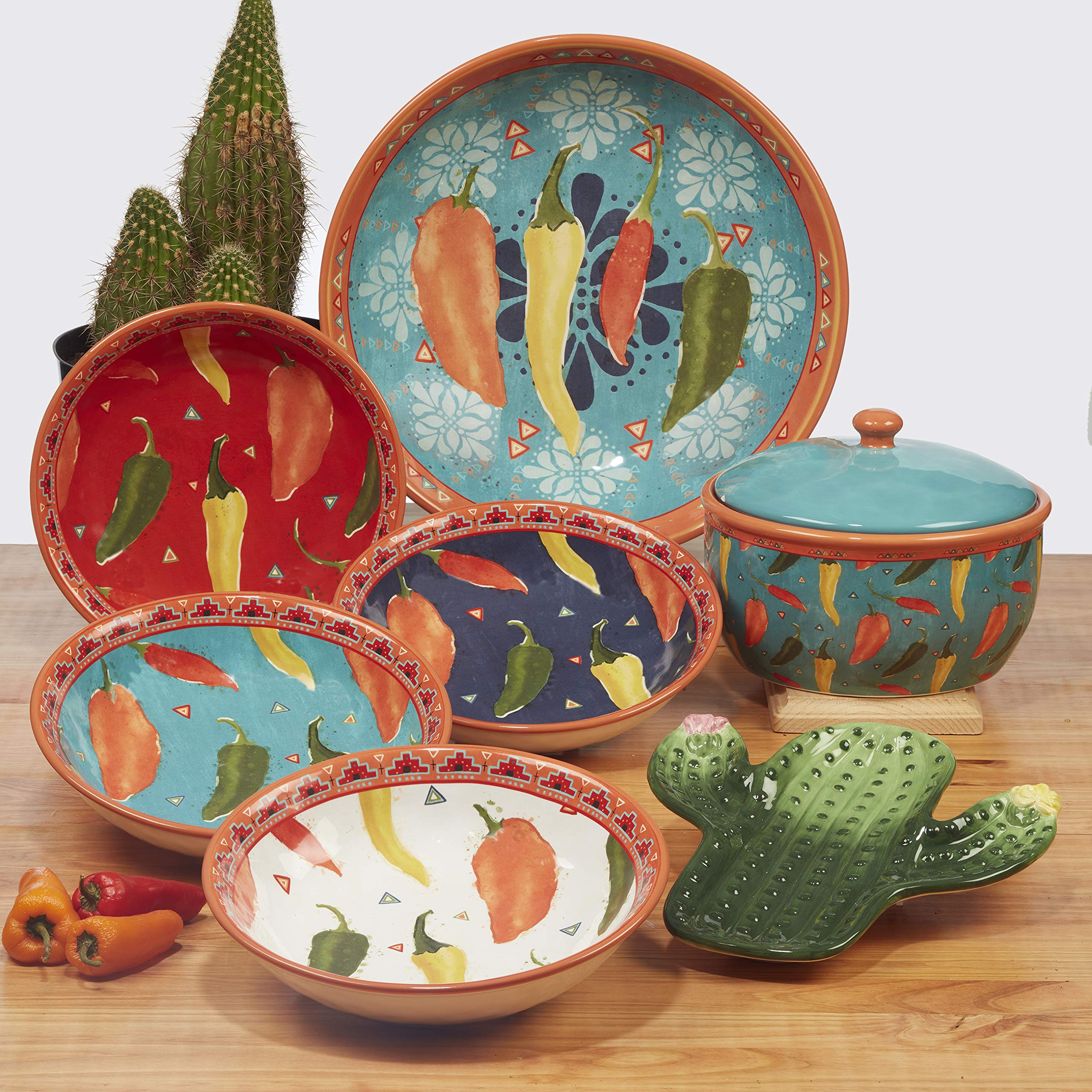 Certified International Santa Fe 9" Soup/Cereal Bowls, Set of 4