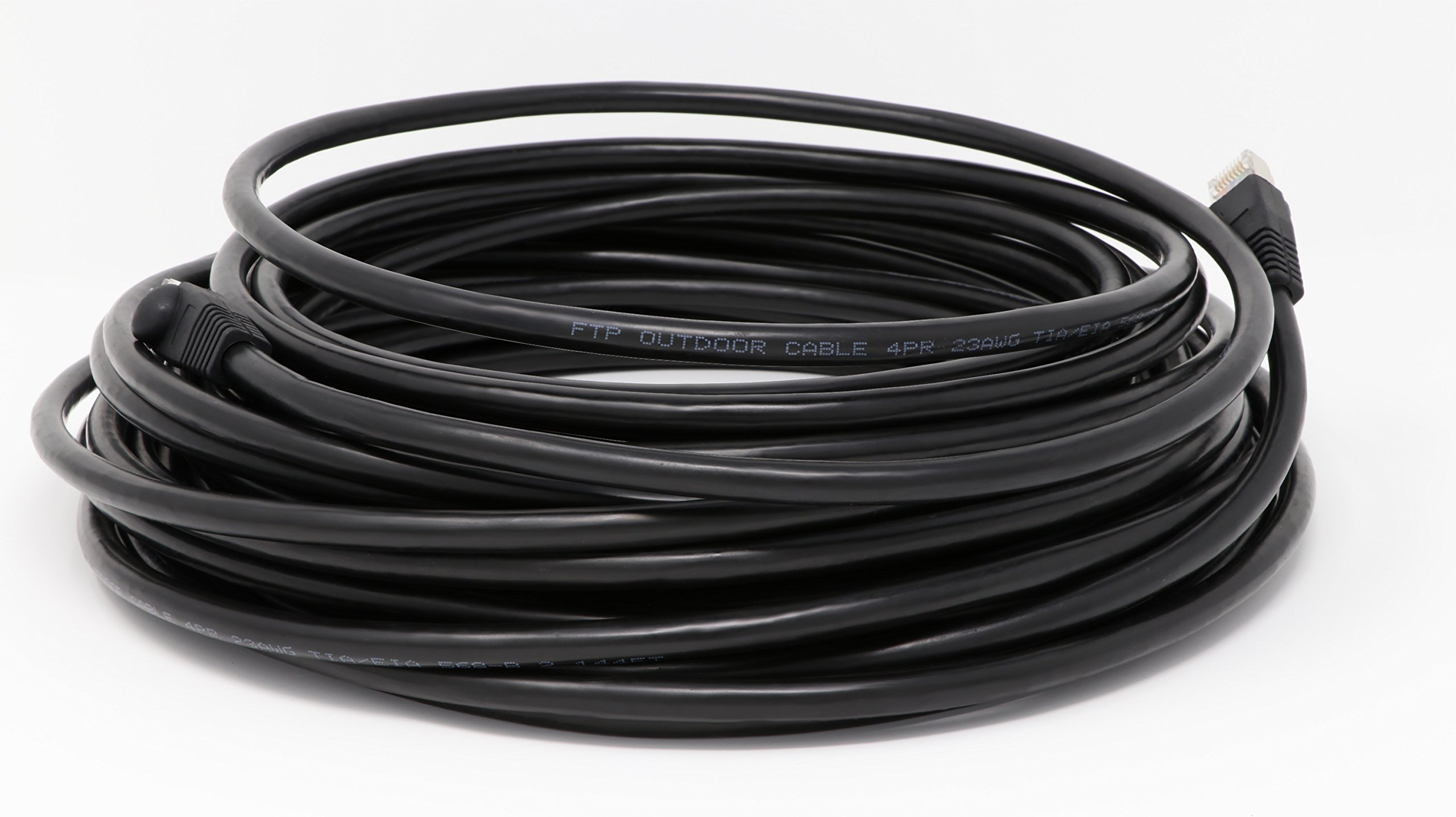 Ultra Spec Cables 100ft Cat6 Outdoor Waterproof Ethernet Cable Direct Burial (600MHz) Shielded (Pure Copper)