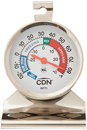 CDN RFT1 Proaccurate Heavy Duty Refrigerator Freezer Thermometer, ProAccurate Heavy Duty Refrigerator/Freezer Thermometer