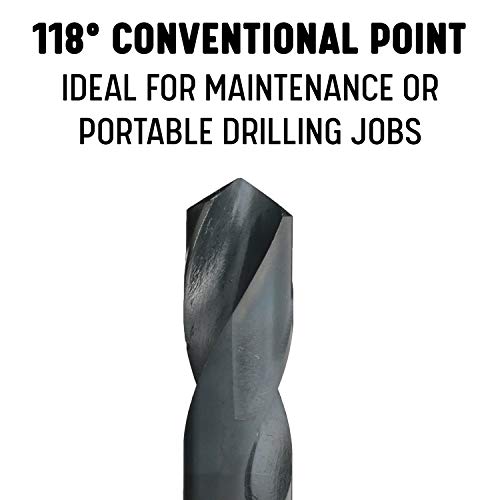 Drill America - DWDRSD7/8 7/8" Reduced Shank High Speed Steel Drill Bit with 1/2" Shank, DWDRSD Series