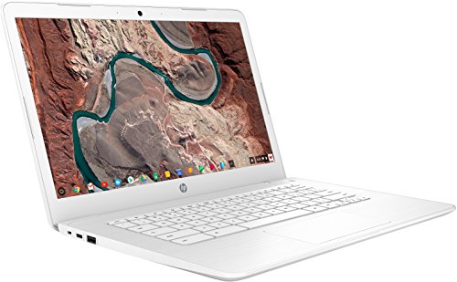 Newest HP 14-inch Chromebook HD SVA (1366 x 768) Touchscreen, Intel Dual Core Celeron N3350 1.1GHz, 4GB DD3L RAM, 16GB eMMc Hard Drive, Bluetooth, HDMI, Stereo Speakers, HD Webcam, Google Chrome OS