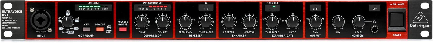 Behringer Ultravoice UV1 Channel Strip and USB Audio Interface