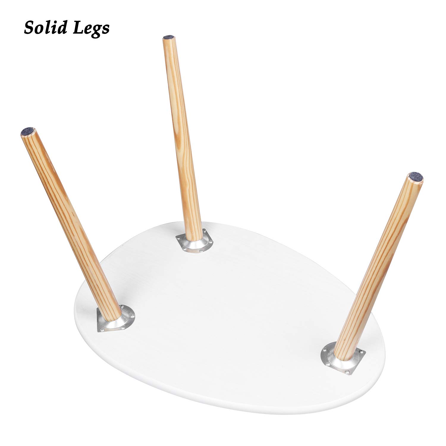 Bonnlo Nesting Tables End Tables Set of 2 for Living Room, Home and Office, White